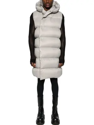 Rick Owens Hooded Liner Coat - Grey