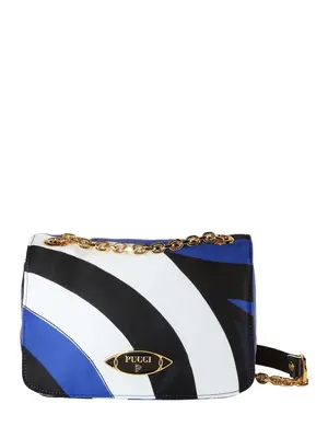 Emilio Pucci Graphic-print Crossbody Bag - Blue