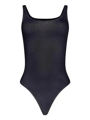 Wolford Jamaika Cotton-blend Stretch Bodysuit - Deep Night