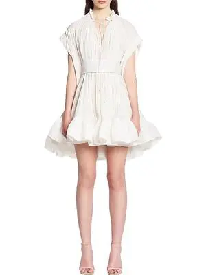 LANVIN Short Charmeuse Dress - Off White