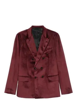 REVERES 1949 Velvet Blazer - Red