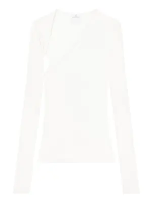 COURREGES Slash Asymmetric Top - White