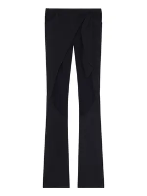 COURREGES Wrap-design Flared Jeans - Black