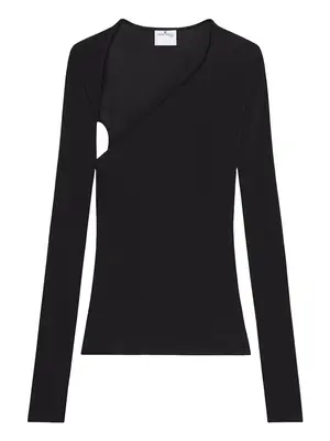COURREGES Slash Top - Black