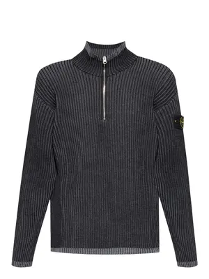 STONE ISLAND Stone Island Quarter-Zip Cardigan
