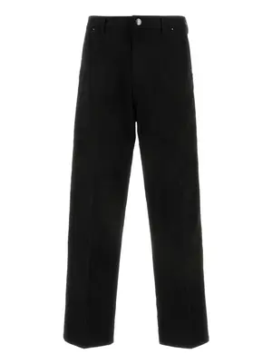 Moncler Stretch-cotton Trousers - Black