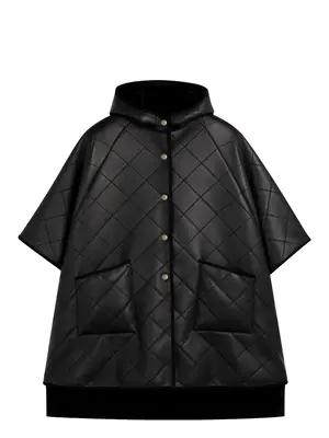 Mackintosh Lyness Quilted Poncho - Black
