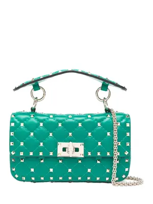 Valentino Garavani Valentino Garavani Rockstud Spike Shoulder Bag Green