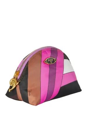 Emilio Pucci Graphic Print Makeup Bag - Pink