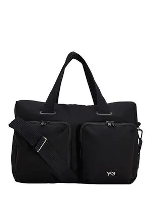 ADIDAS Y-3 Black Nylon Travel Bag