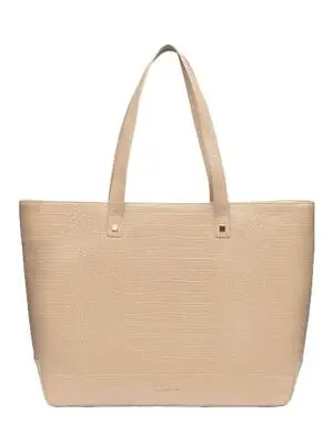 MODERN PICNIC The Tote - Cream Croc