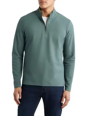 Robert Barakett Karuna Half-zip Pullover - Balsam Green