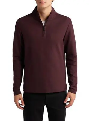 Robert Barakett Karuna Half-zip Pullover - Bordeaux