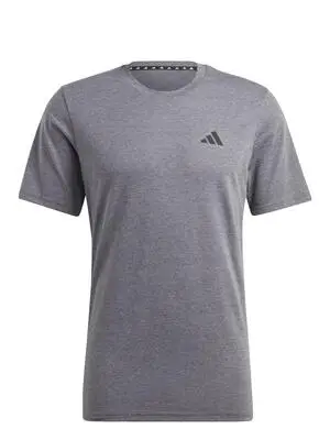 Adidas Train Essentials Feelready Training Tee - Dark Grey Heather / White / Black