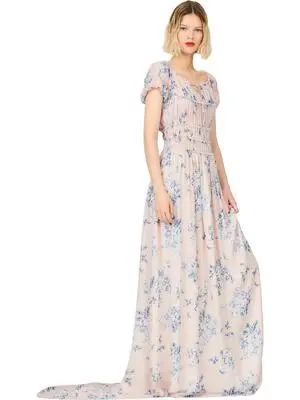 REFORMATION Lancaster Maxi Dress Champagne