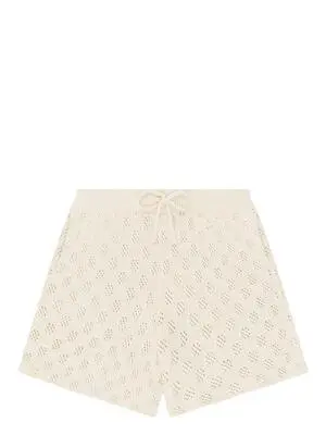 Aimé Leon Dore Checkered Knit Short - Cream
