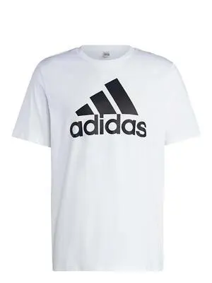 Adidas Essentials Single Jersey Big Logo Tee Shirt - White
