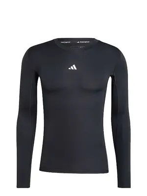 Adidas Techfit Compression Training Long Sleeve Tee - Black