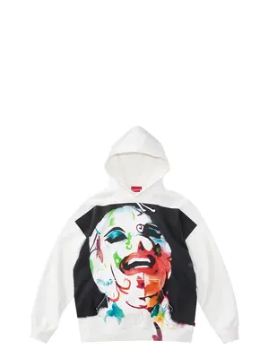 Supreme Leigh Bowery Airbrushed Hooded Sweatshirt - White
