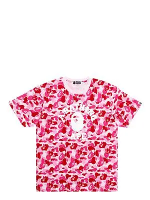 A BATHING APE Abc Camo College T-shirt - Pink
