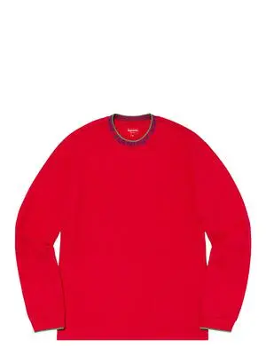 Supreme Old English Collar Logo Long-sleeve Top - Red