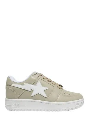 A BATHING APE Bapesta Low Sneakers Cream