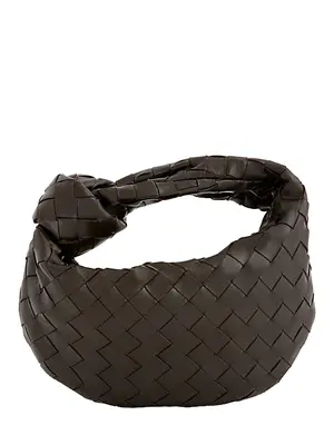 Bottega Veneta Mini Jodie Intrecciato Top-handle Bag - Fondant-gold