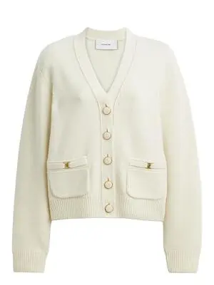 COACH Heritage C Cardigan White