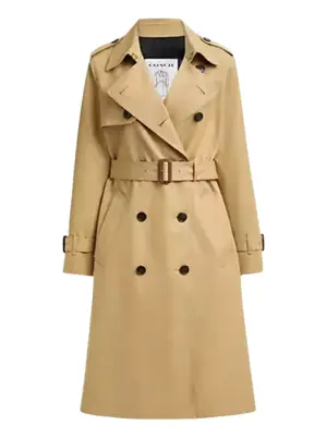 COACH Cotton-blend Trench Coat - Khaki