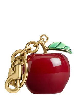 COACH® Small Apple Bag Charm - Brass/multi