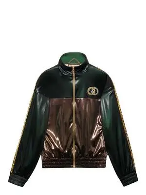 Gucci Logo Jacket - Green/brown