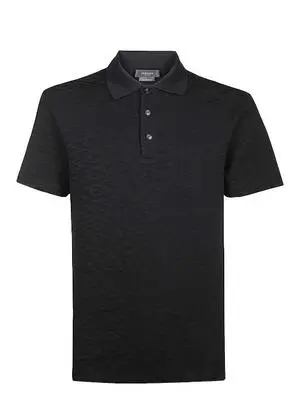 Versace La Greca Polo Shirt - Black