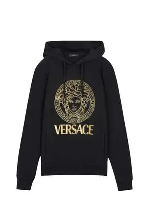 Versace Medusa Logo Hoodie - Black