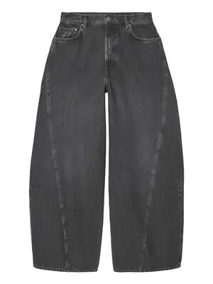 Cos Twist Barrel-Leg Jeans Black