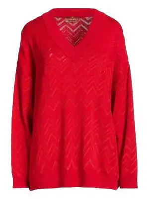 Missoni Intarsia Knit Sweater - Red