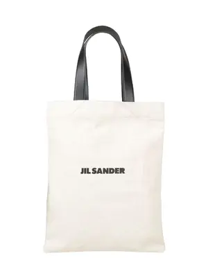 JIL SANDER Handbag In Cotton, Linen And Leather - Beige