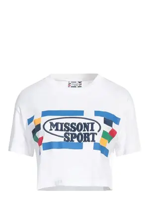 Missoni Cotton Crop T-shirt - White