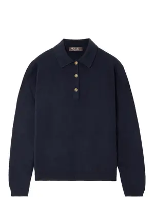 LORO PIANA Loro Piana Cashmere Polo Sweater