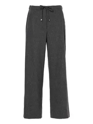 Max Mara Florida Wool Straight Pants - Grey