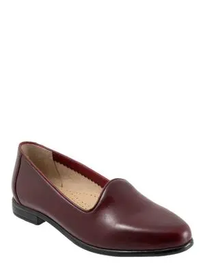 Trotters Trotters Liz Leather Flat Oxblood