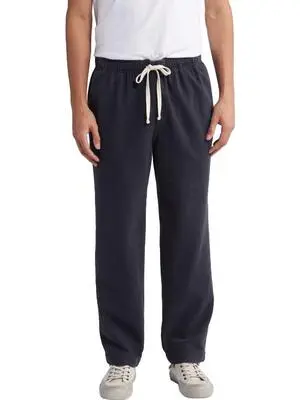 FRAME Textured Terry Travel Pants - Navy