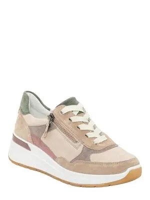 ARA Gardenia Wedge Sneakers - Sand Shell/moon/thyme