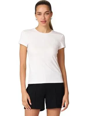 REBODY Rebody Active Fitted Short Sleeve Top White