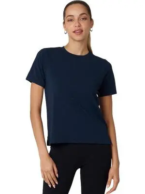 REBODY Essentials Short Sleeve Top - Navy