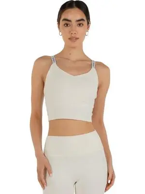 REBODY Maia Cloudlux Longline Bra - Off White