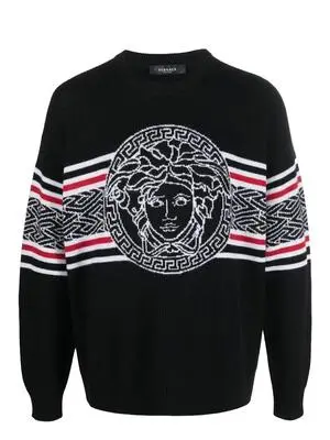 Versace Medusa Sweater - Black