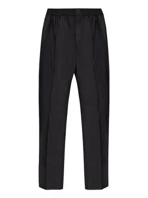 Ami Straight-leg Wool Trousers - Black