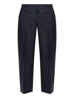 Ami Virgin-wool Tailored Trousers - Blue