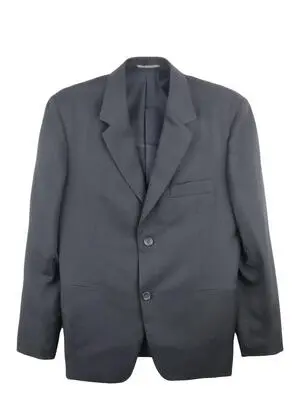 Yohji Yamamoto Single-breasted Wool Blazer - Black