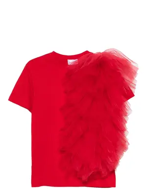 Alchemy Fashions X Lia Aram Tulle-insert T-shirt - Red